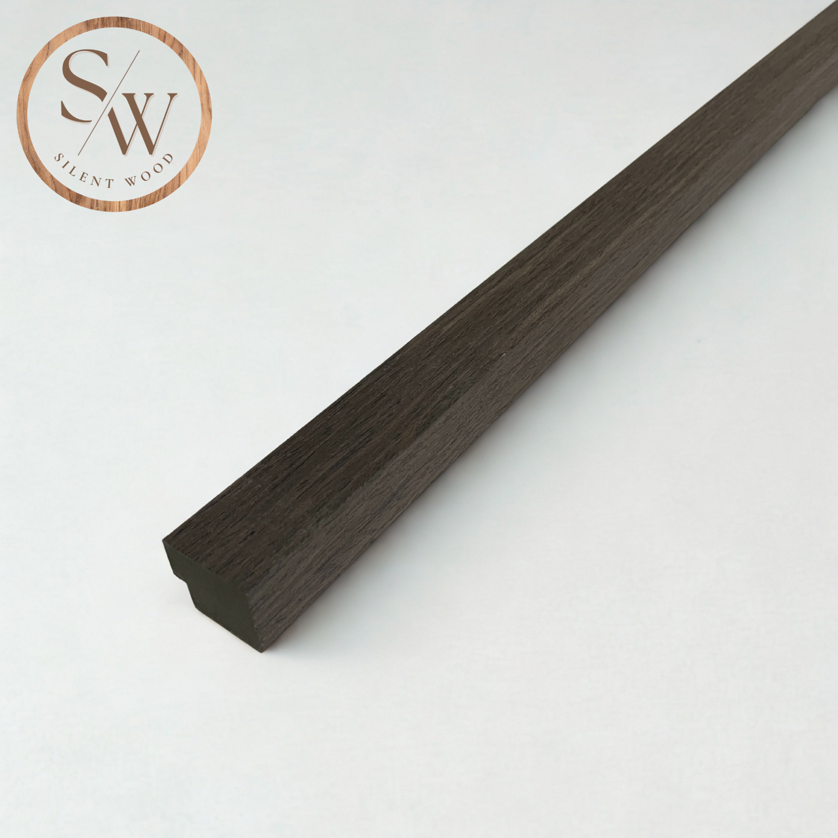 End Trim for Premium Acoustic Panel 60x60 cm - Smoked Oak
